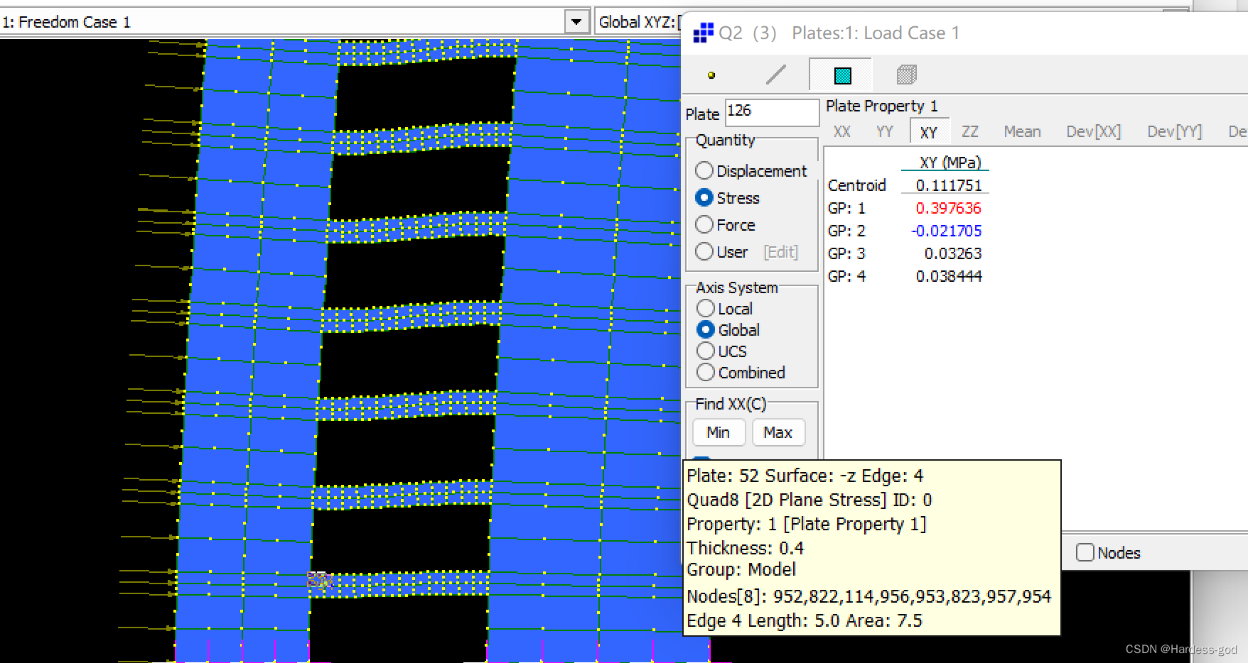 HKU Civil 6026: Strand7 Report （Finite element method）-CSDN博客