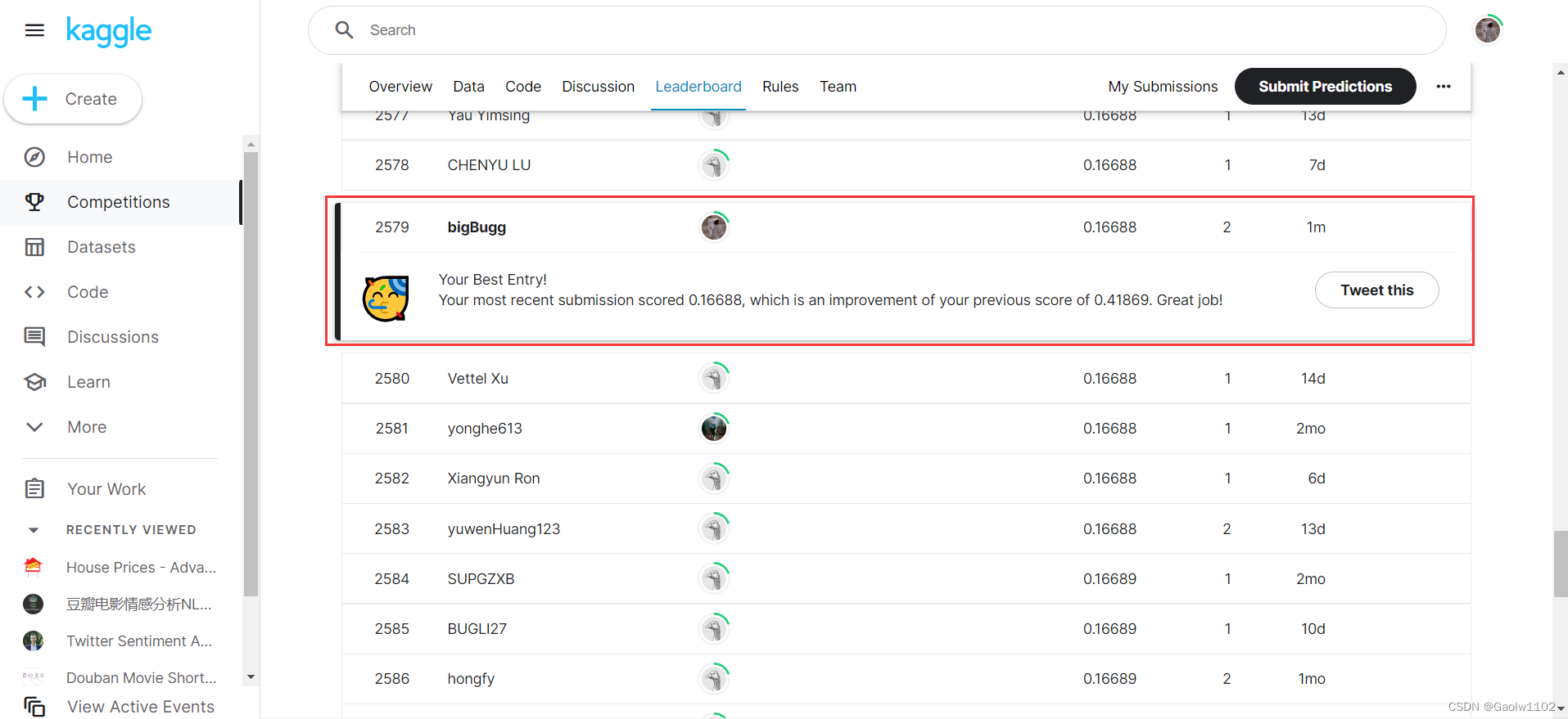 实战Kaggle比赛----预测房价(多层感知机)_1. 把预测提交给kaggle,它有多好?-CSDN博客