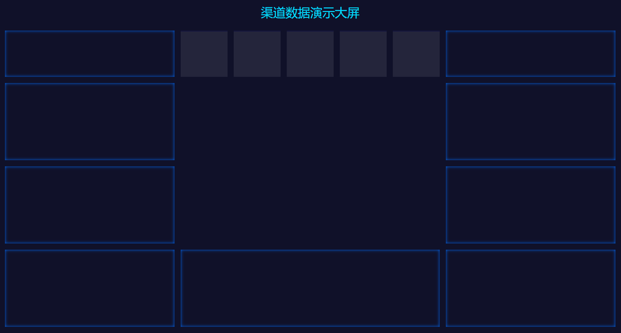 CSS实战---高科技感数据看板（管理层决策大屏演示）_数字大屏css-CSDN博客