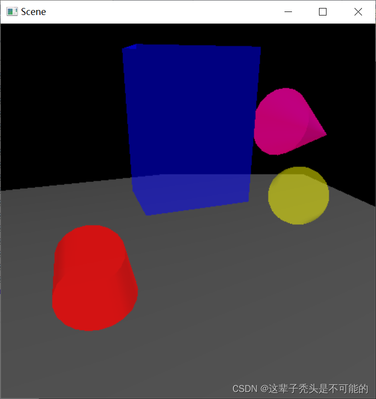 OpenGL两个光源下的三维静物场景_opengl3d场景-CSDN博客