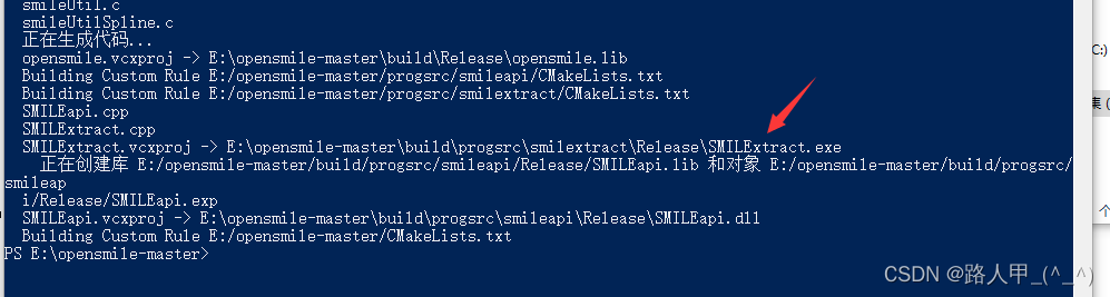 openSMILE 在 Win10 的安装_opensmile安装-CSDN博客