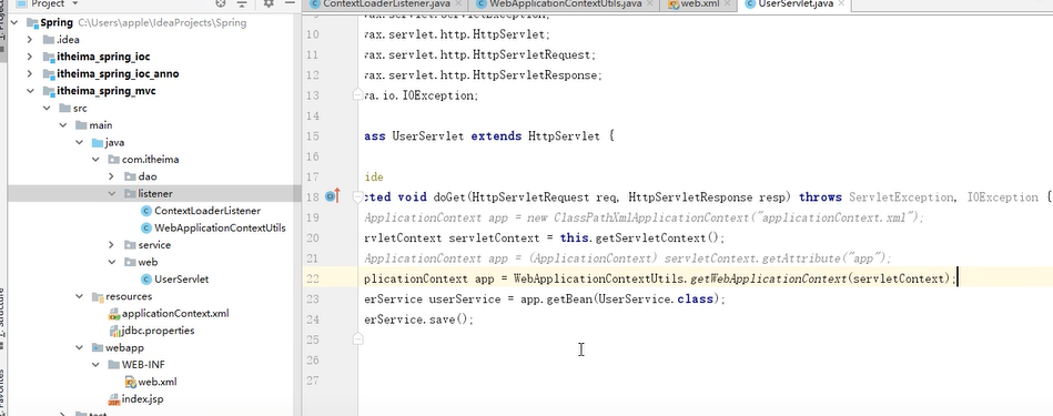 Java202304java学习笔记第六十一天 Ssm Spring配置文件 自定义contextloaderlistenr3 前端导师歌谣 博客园