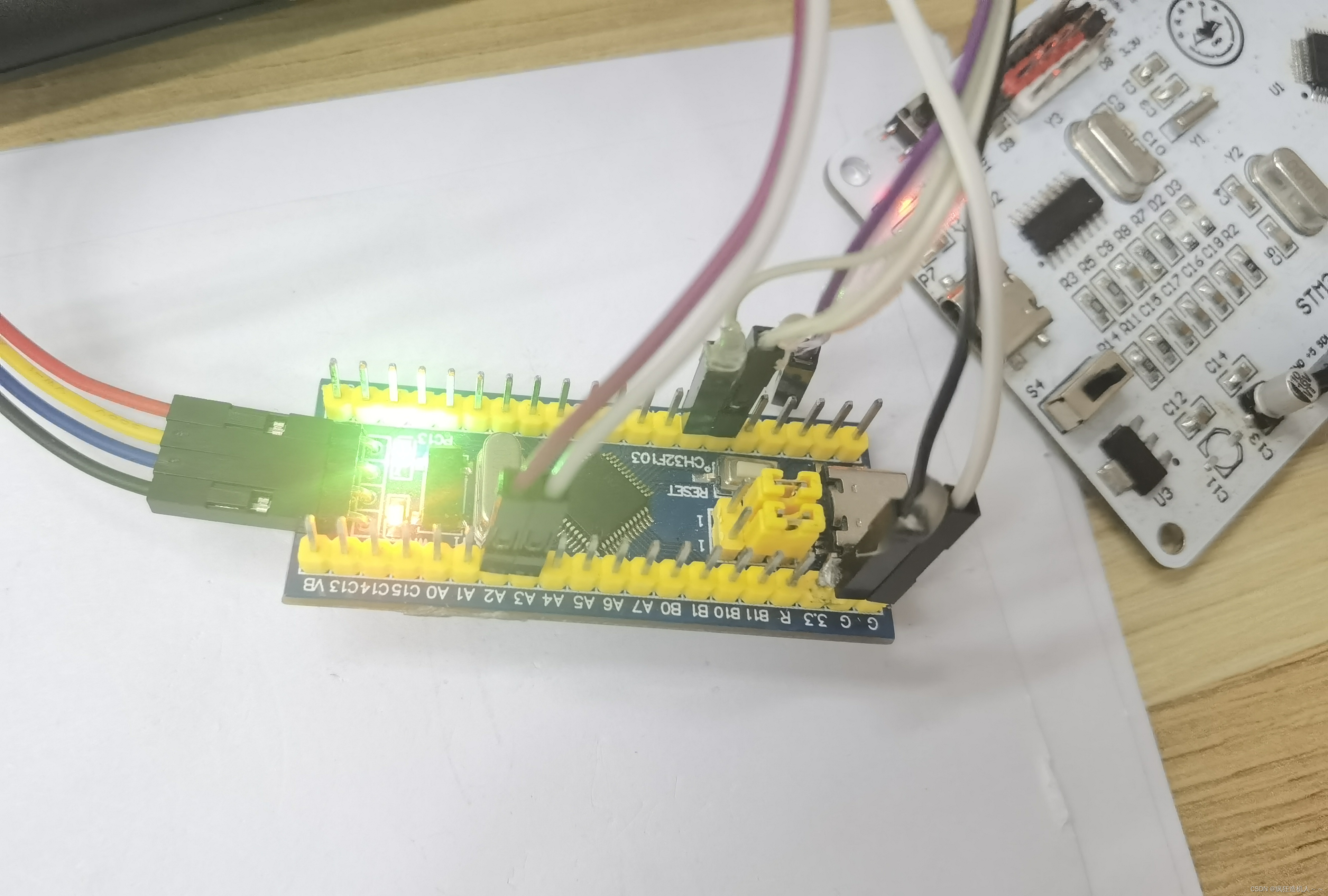 两块STM32F1之间互相通信（串口）_两块开发板则怎么串口通信-CSDN博客