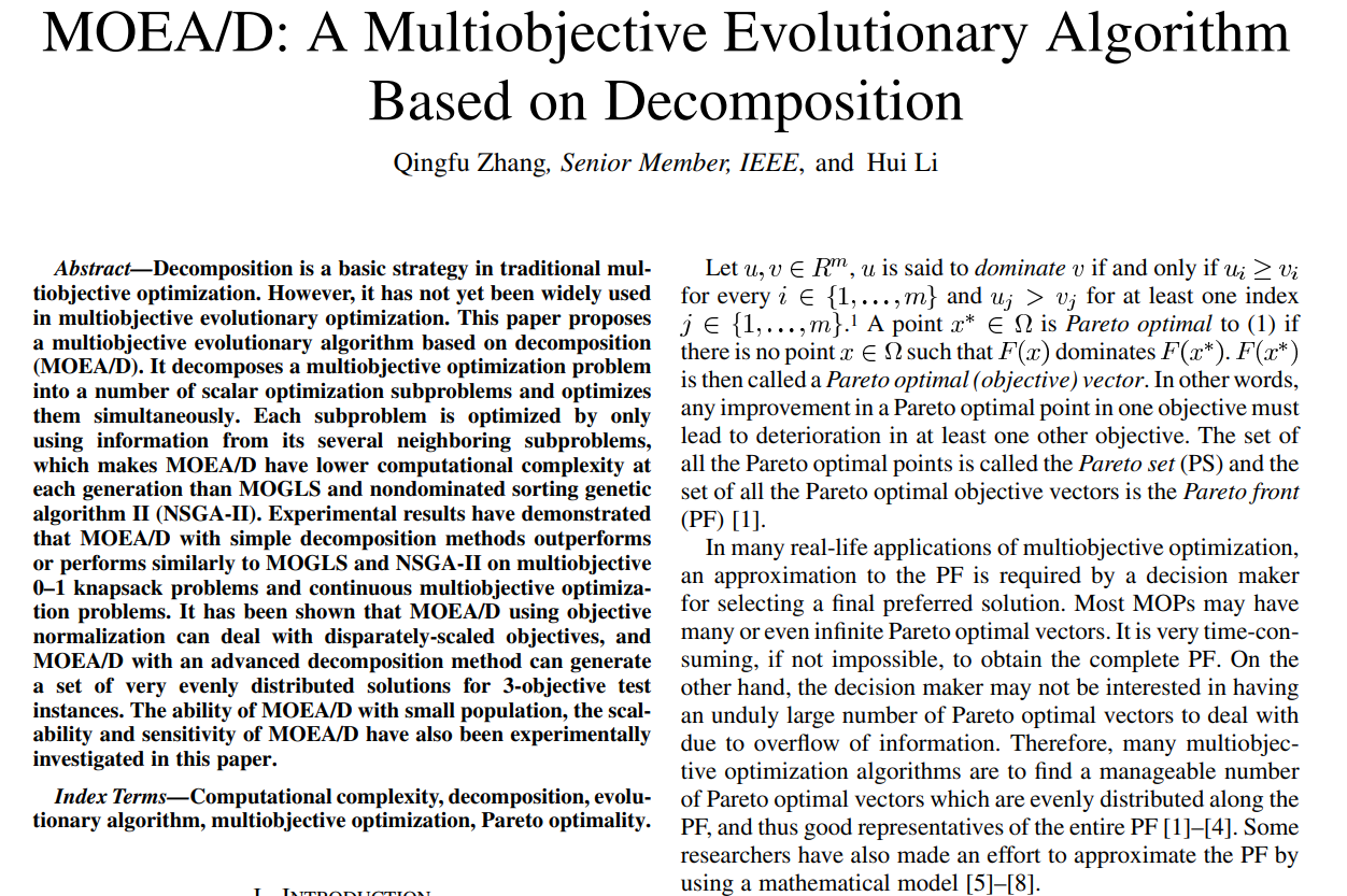 多目标应用：MOEA/D求解联合经济排放调度问题（IEEE-140bus）_n multiobjective evolutionary algorithm based on d-CSDN博客
