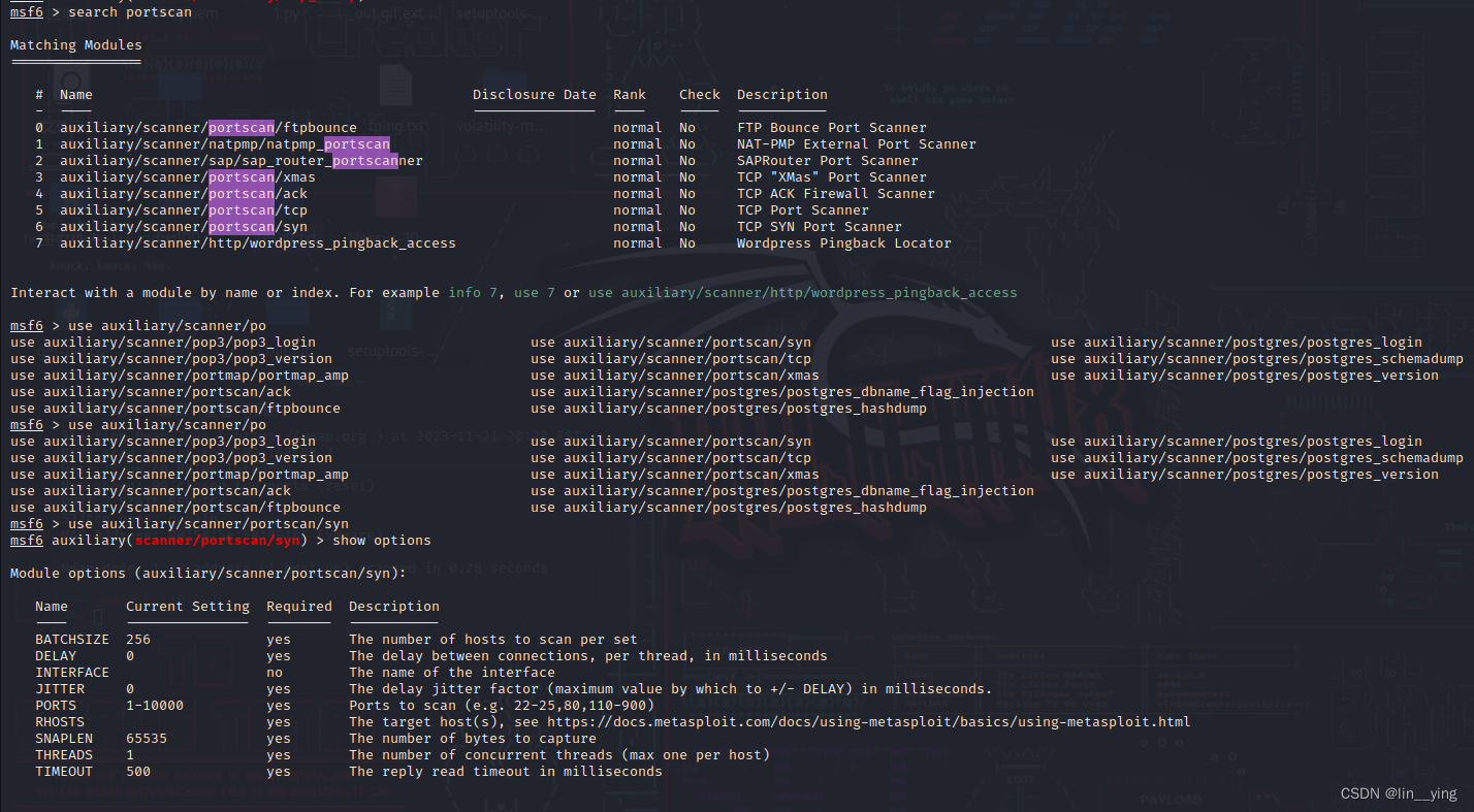 用Metasploit进行信息收集_扫描网关-CSDN博客