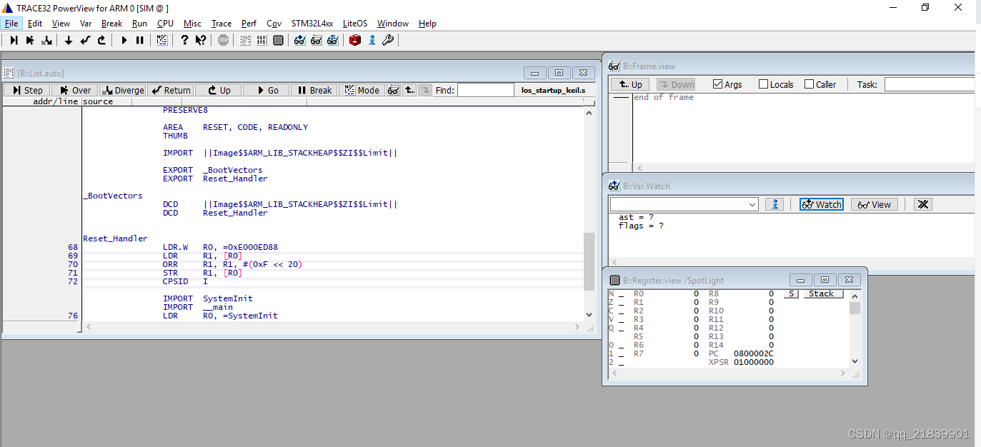 劳德巴赫Trace32分析dump完整流程（LiteOS，STM32L475VET6）_trace32软件下载-CSDN博客