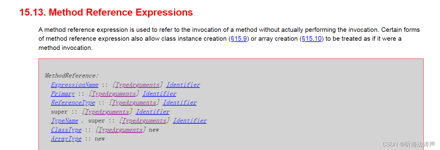 双冒号（）用于java方法引用表达式（method Reference Expressions）java中的双冒号 Csdn博客
