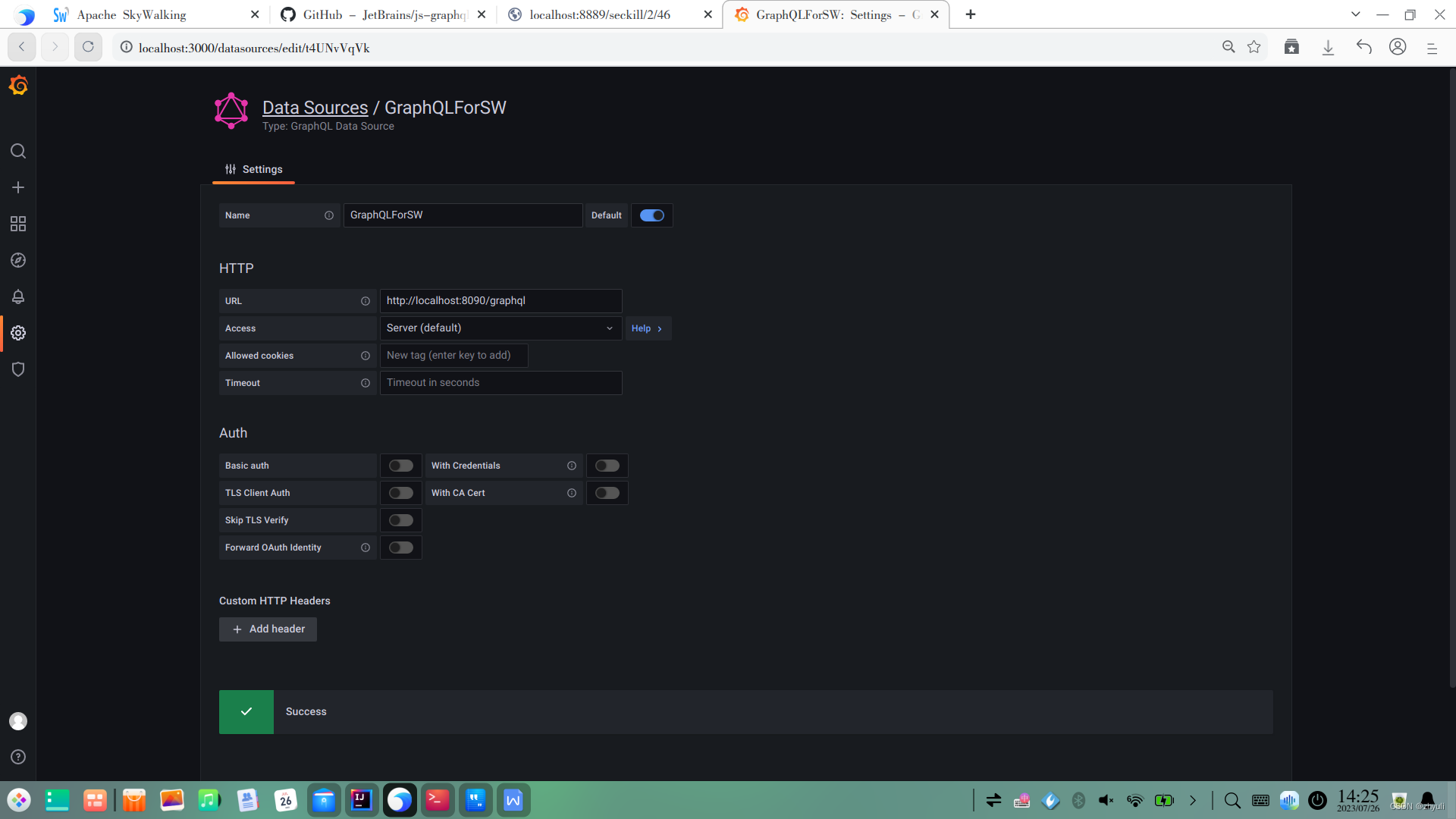 Grafana Graphql Skywalking贯通 Skywalking Grafana Csdn博客