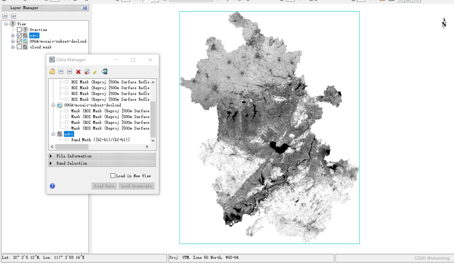 [ENVI] 定量遥感实验-MODIS标准产品的处理与应用 (超详细步骤)_envi处理modis数据_tatumking的博客-CSDN博客