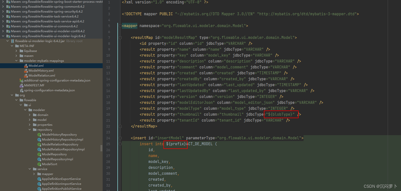 集成flowable扫描报错 Mapped Statements collection does not contain value for org.flowable.ui.modeler ...