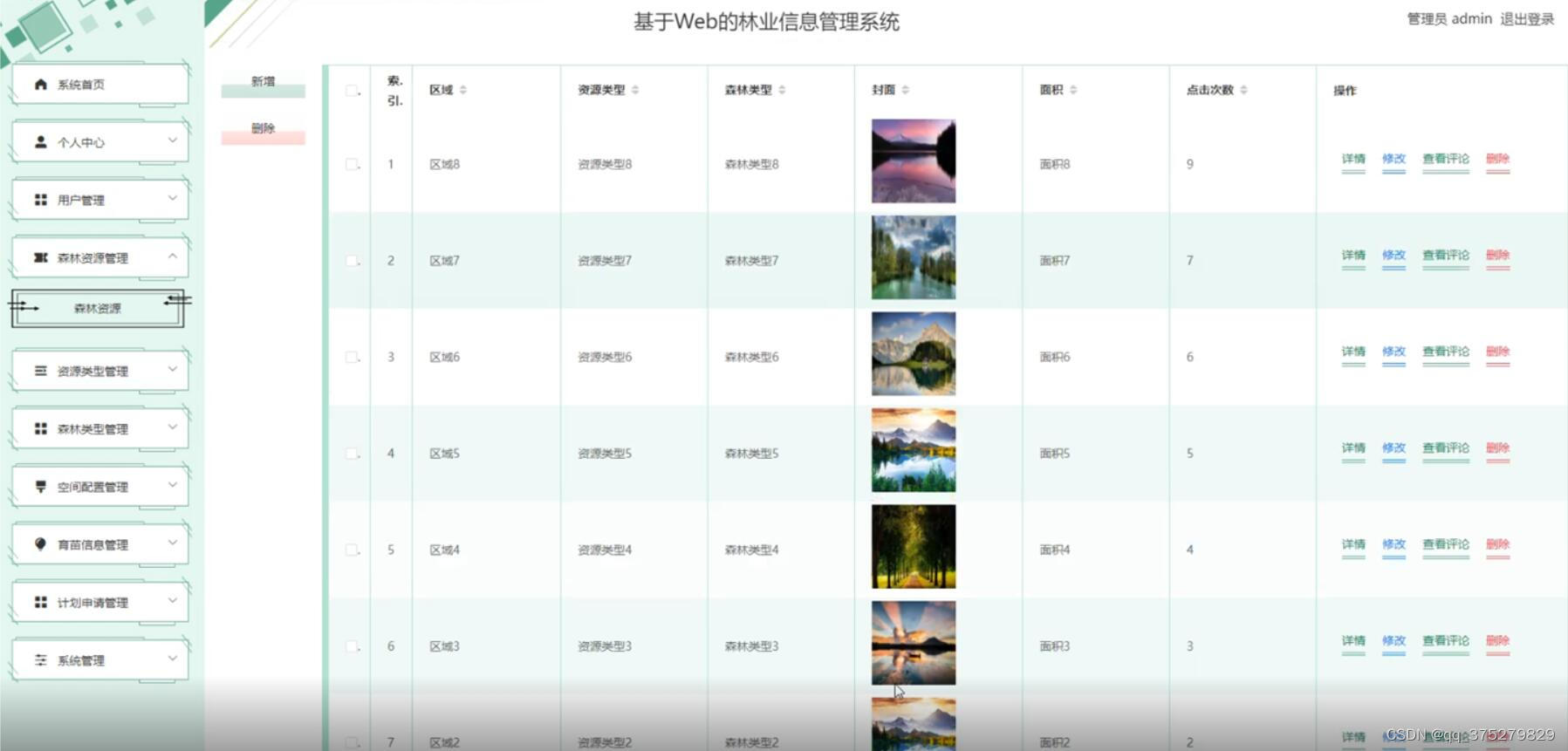 基于web的林业信息管理系统的设计与实现 计算机毕业设计源码lw文档基于web森林资源档案管理系统设计 Csdn博客 8489