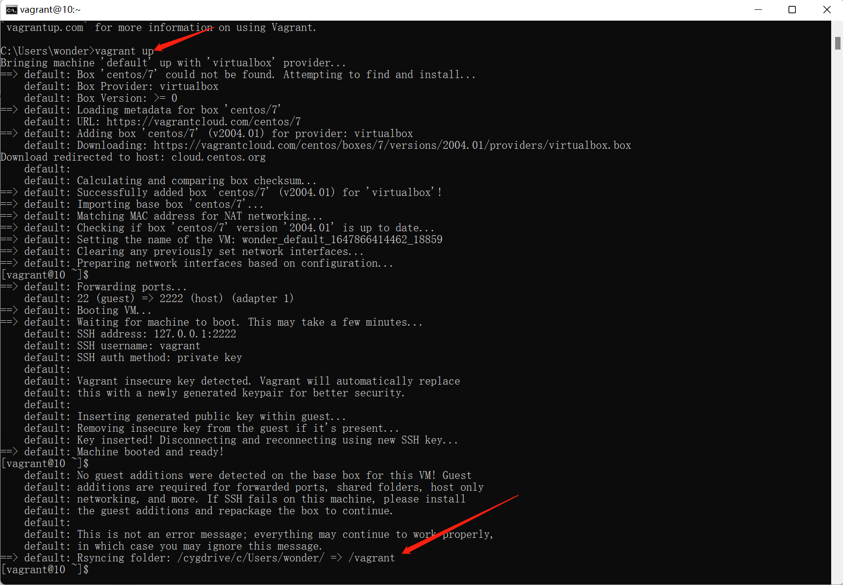 VirtualBox利用vagrant安装centos/7虚拟机_oraclevm 使用vagrant 安装centos7 并设置网络-CSDN博客