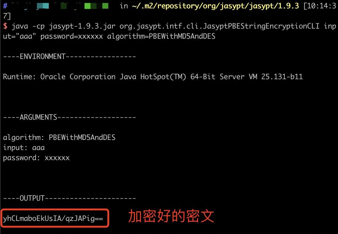 SpringBoot 使用jasypt加解密密码_找到被jasypt加密的密码-CSDN博客