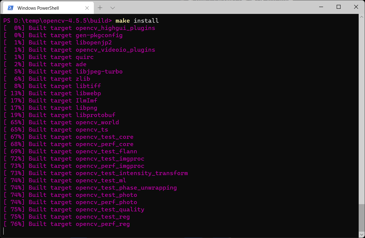 Windows安装opencv——利用mingw Cmake从源码编译 Cmake来编译opencv Mingw Csdn博客