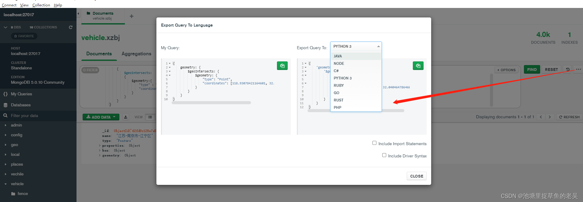 Mongodb 各种语言的查询语句如何把mongodb 的查询语句翻译成 Golang的代码 Csdn博客 