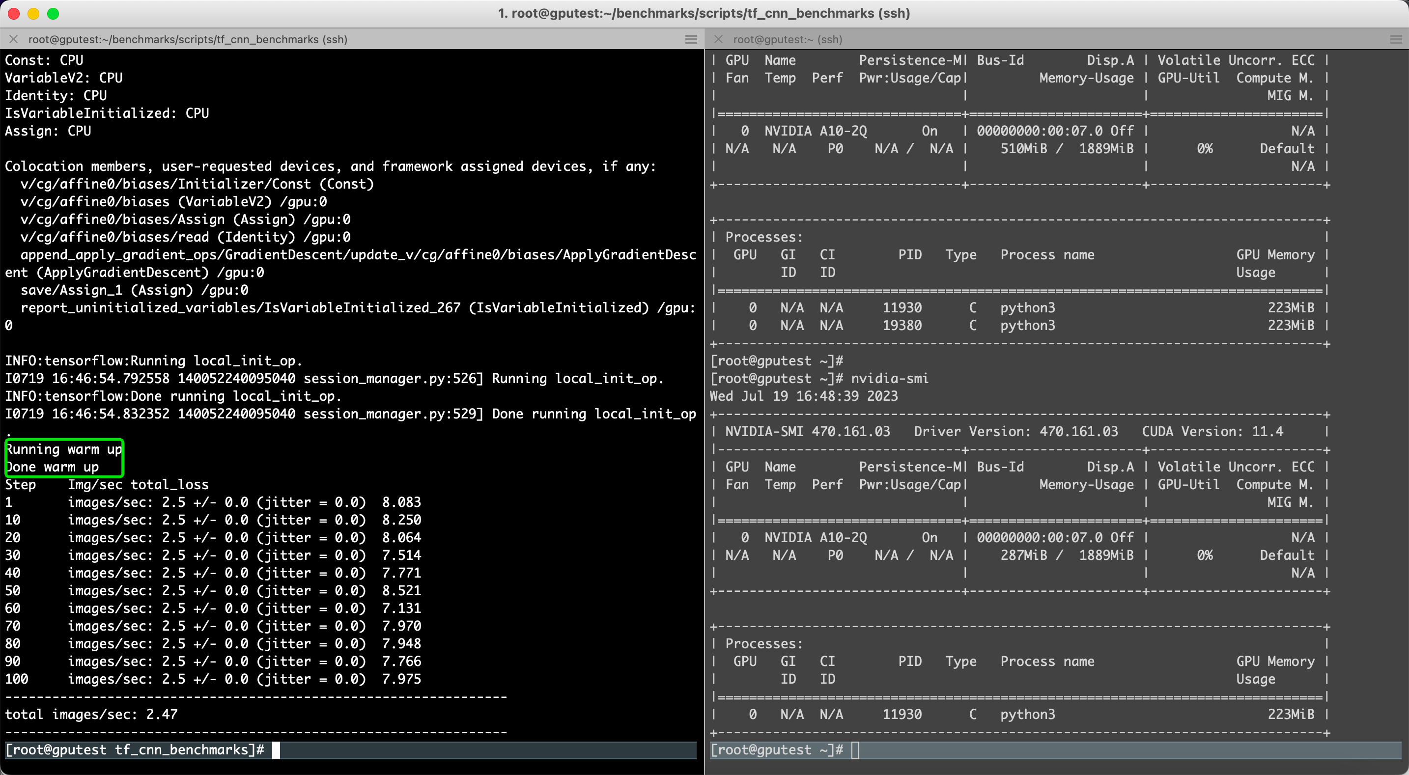环境搭建-CentOS7系统基于TensorFlow Benchmarks测试GPU_gpu测试-CSDN博客