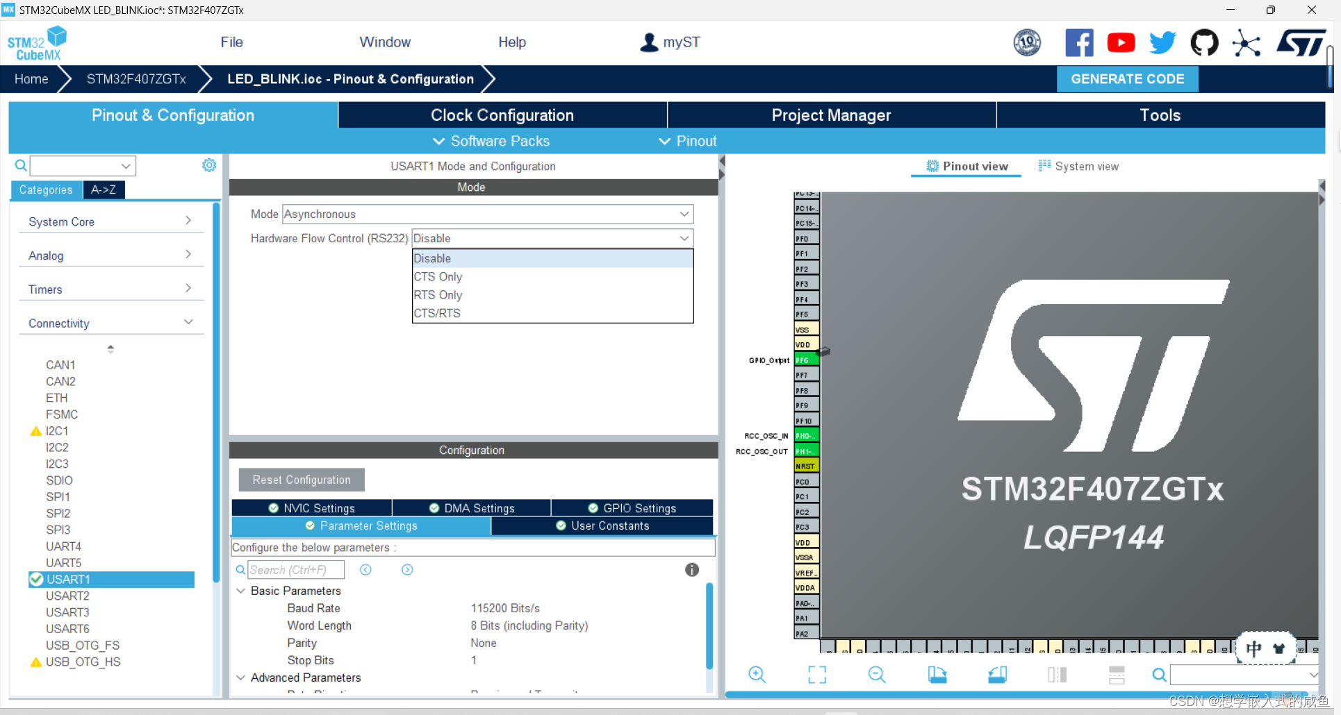 STM32--HAL--USART(UART)串口通信_vsnprintf((char *)usartprintfbuf, sizeof(usartprin-CSDN博客