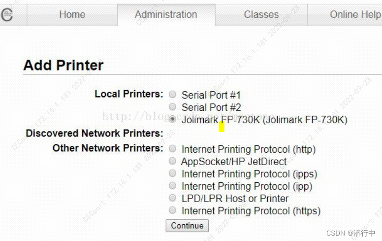 Linux(Centos 7) 安装CUPS服务器 与 共享使用_cups打印服务器-CSDN博客