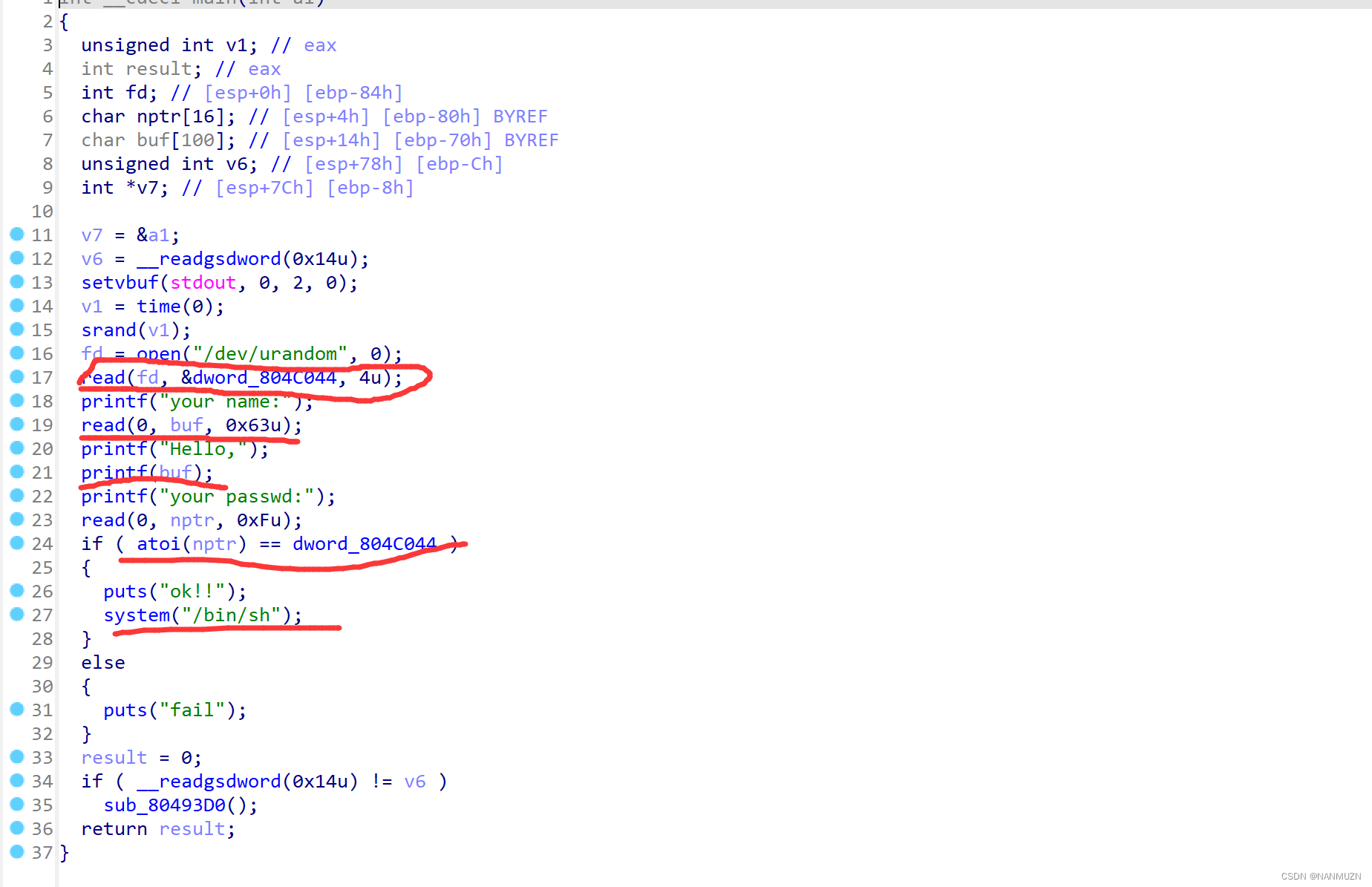 BUUCTF之PWN(WP1)_buu pwn-CSDN博客