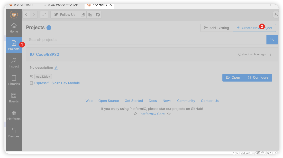 嵌入式学习:使用vscode配置esp32环境(从安装到测试)安裝vscode插件esp32 Csdn博客