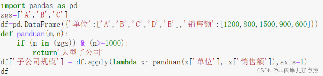Pandas对多列使用条件判断新增列pandas条件判断 Csdn博客