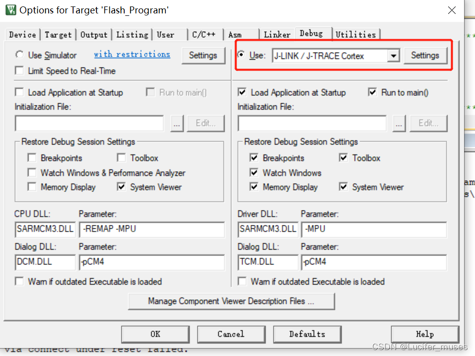 keil MDK连接JTAG下载代码报错No Cortex-M Device found in JTAG chain. Target DLL has been cancelled._keil ...