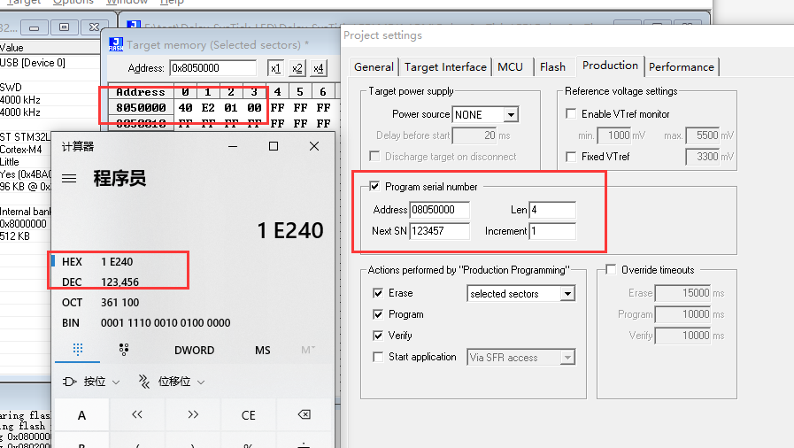 SEGGER J-Flash烧写SN号（serial number）的两种方式_stm32批量设备编号-CSDN博客