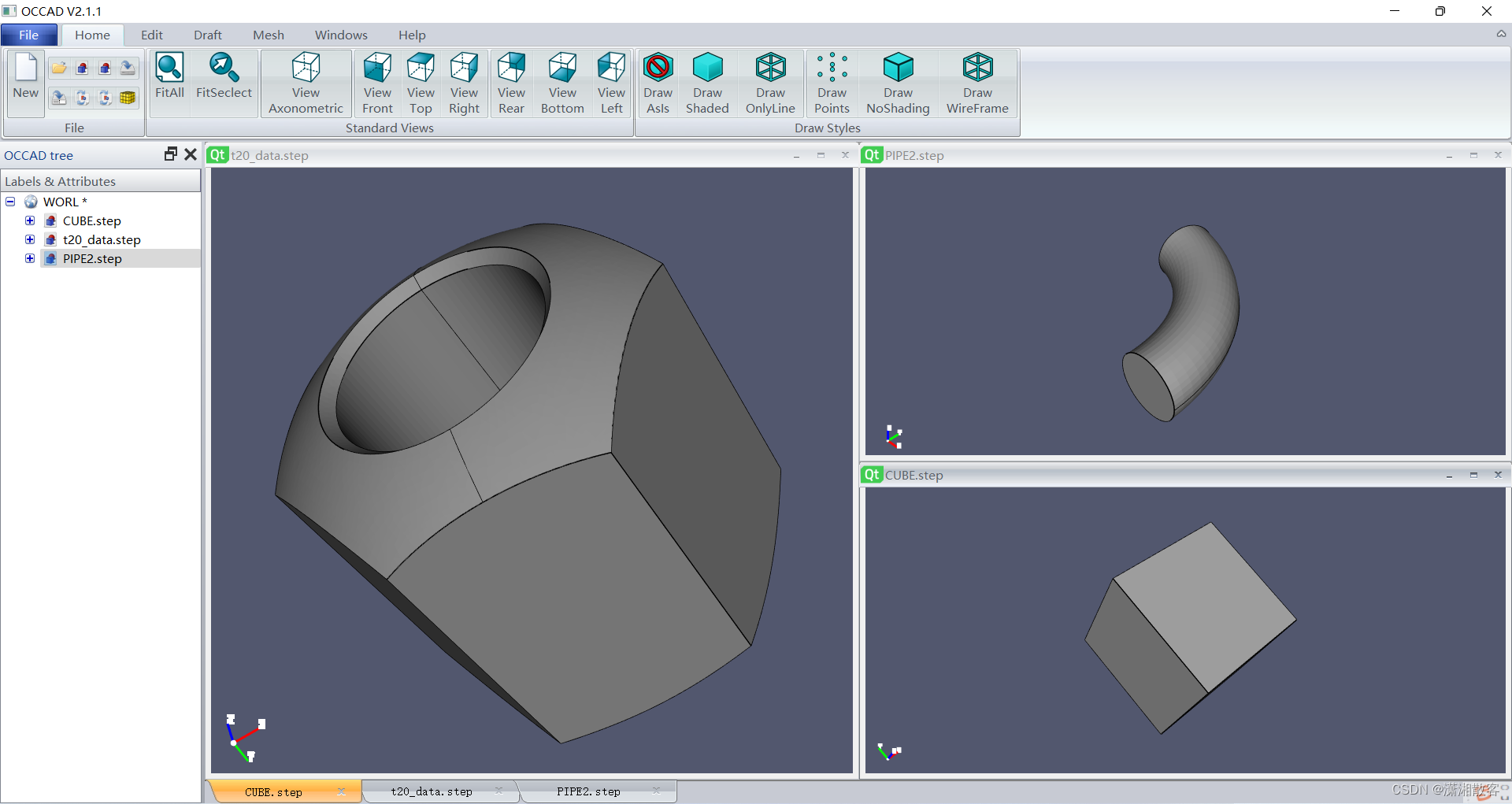 初探基于OSG+OCC的CAD之Netgen体网格划分与显示-CSDN博客