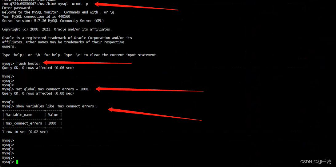 docker之mysql报错：MySql Host is blocked because of many connection errors解决方法-CSDN博客