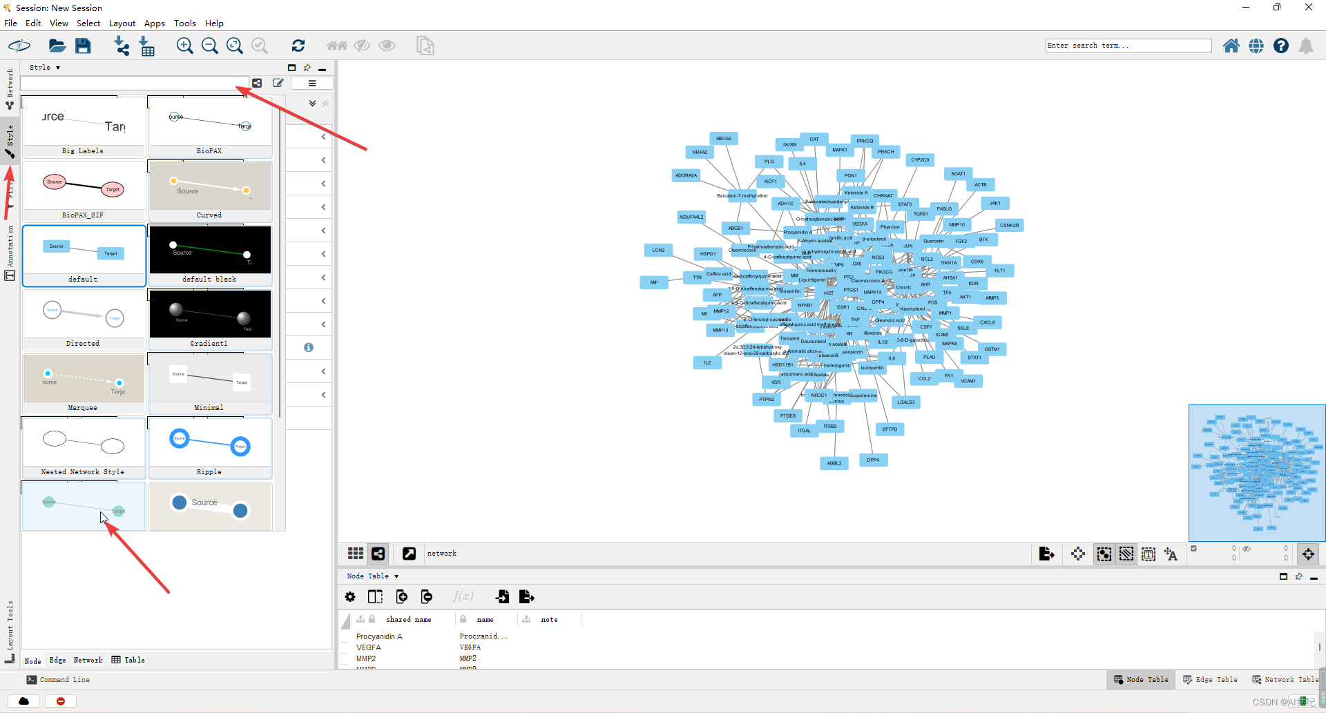 Cytoscape软件的基本使用-CSDN博客