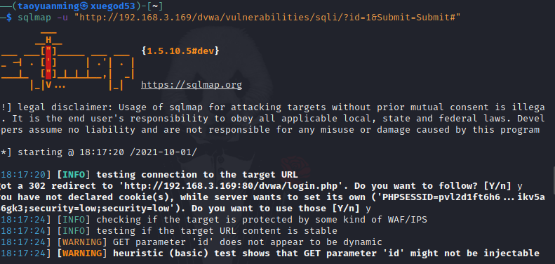 2021-10-01_connection timed out to the target url. sqlmap is -CSDN博客