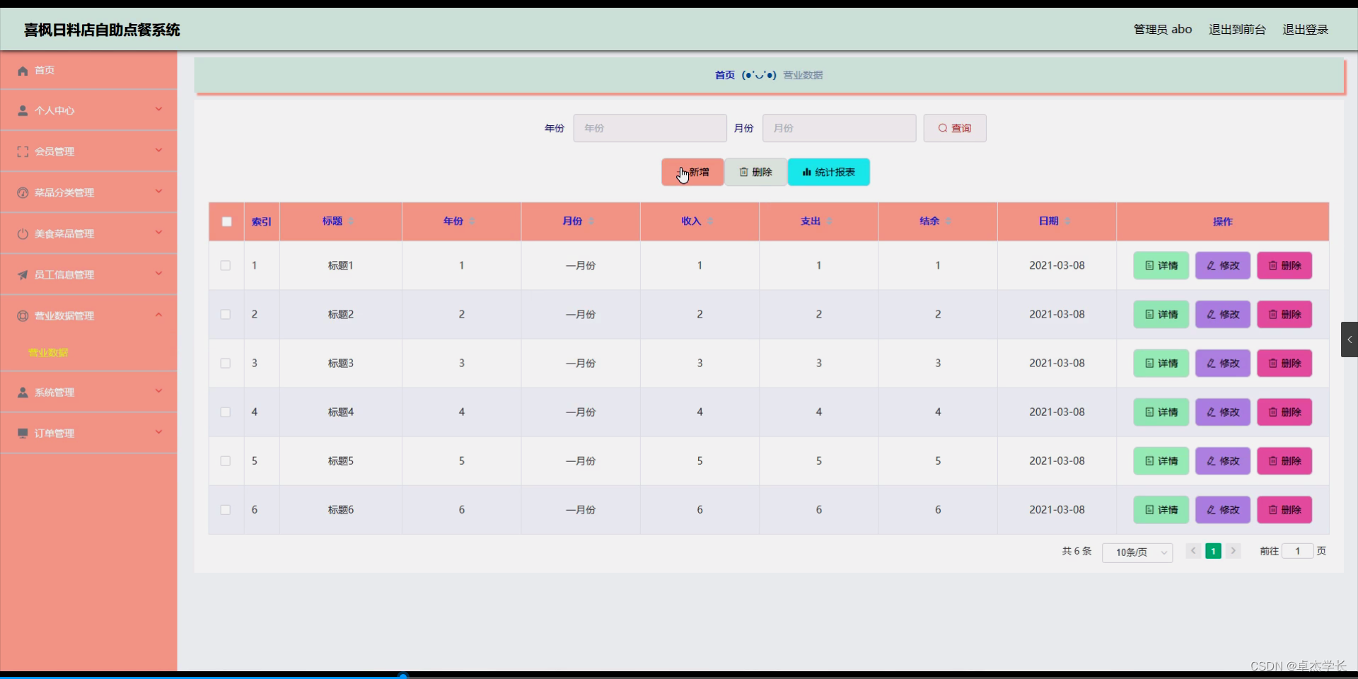 Java计算机毕业设计喜枫日料店自助点餐系统（附源码、数据库）自助点餐系统 Java Csdn博客