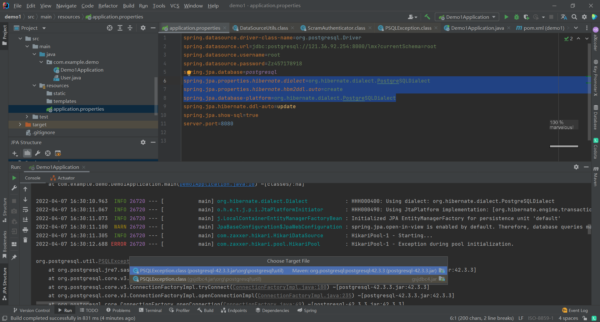 springboot+jpa链接华为云GaussDB(for openGauss)_invalid or unsupported by client scram mechanisms-CSDN博客