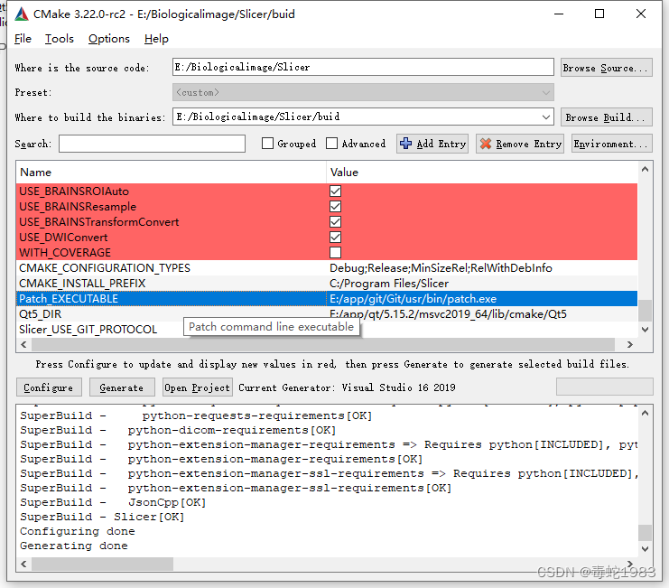 3d Slicer 构建和编译 医学影像_could not find patch (missina: patch executabiel ...