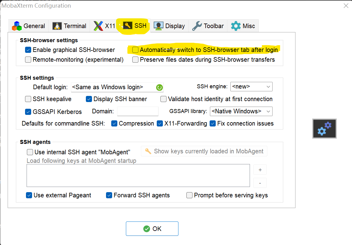 mobaxterm每次启动新的ssh界面时候，如何防止sidebar（SSH-browser tab）自动展开_moba auto hide sidebar-CSDN博客
