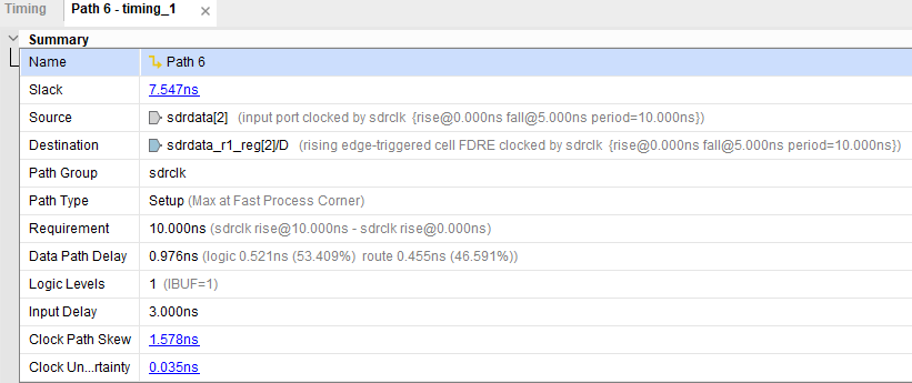 【Xilinx Vivado时序分析/约束系列7】FPGA开发时序分析/约束-FPGA单沿采样数据input delay时序约束实操_input delays 时序-CSDN博客