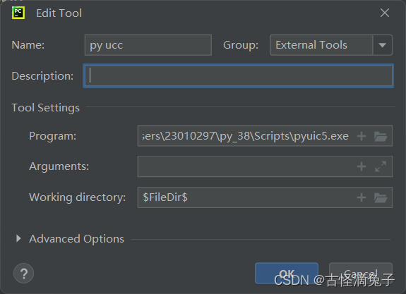 Python + Pycharm 创建环境/配置Qt designer/py ucc/py rcc工具_pycharm 配置 pyrcc-CSDN博客