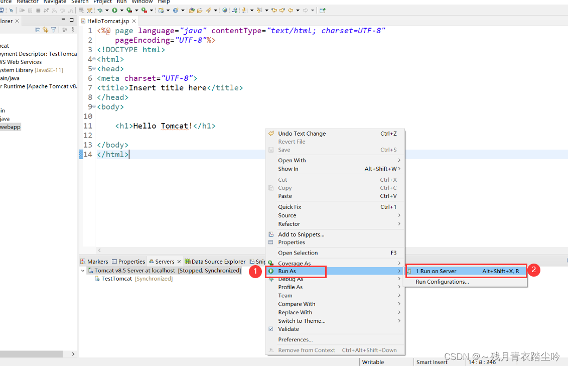 Windows10下Eclipse配置Tomcat8.5（超详细！）_eclipse tomcat8.5-CSDN博客