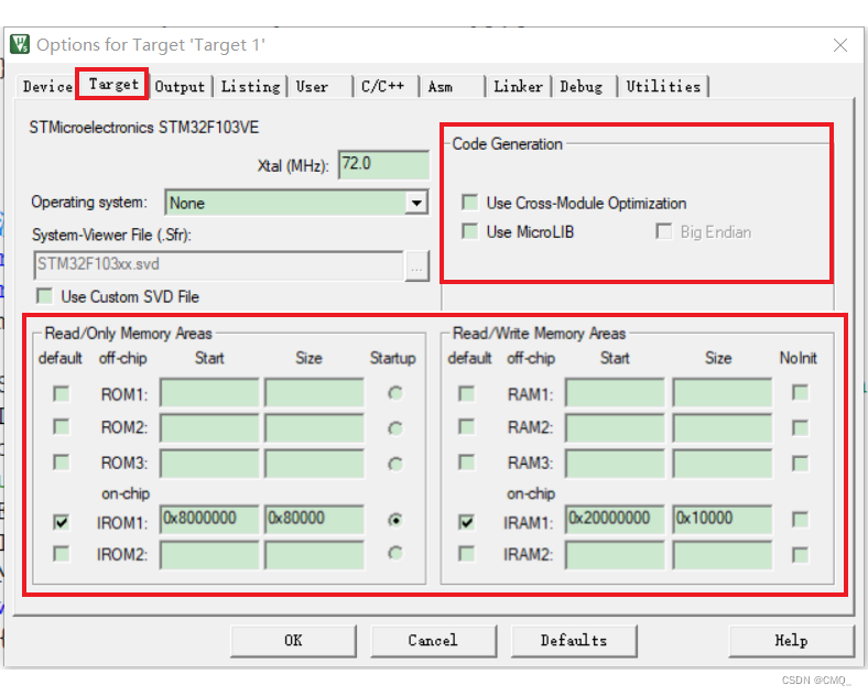 keil工程目标选项配置：Options for Target_keil options for target-CSDN博客