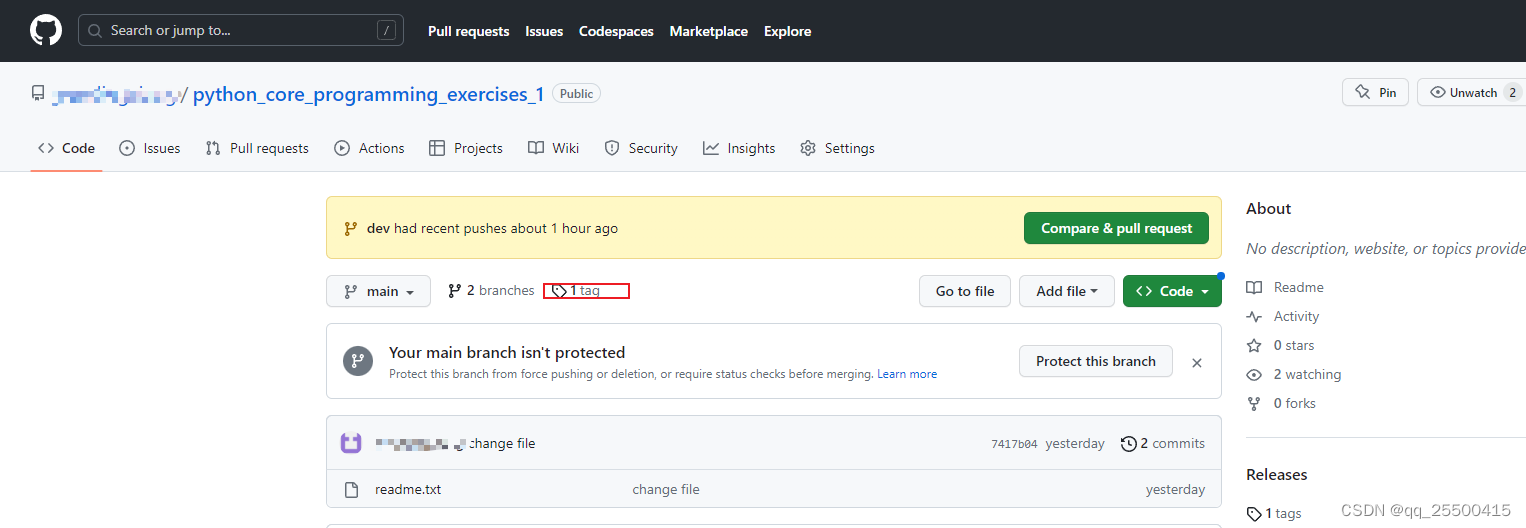 Git常用操作_branch 'main' set up to track remote branch 'main'-CSDN博客