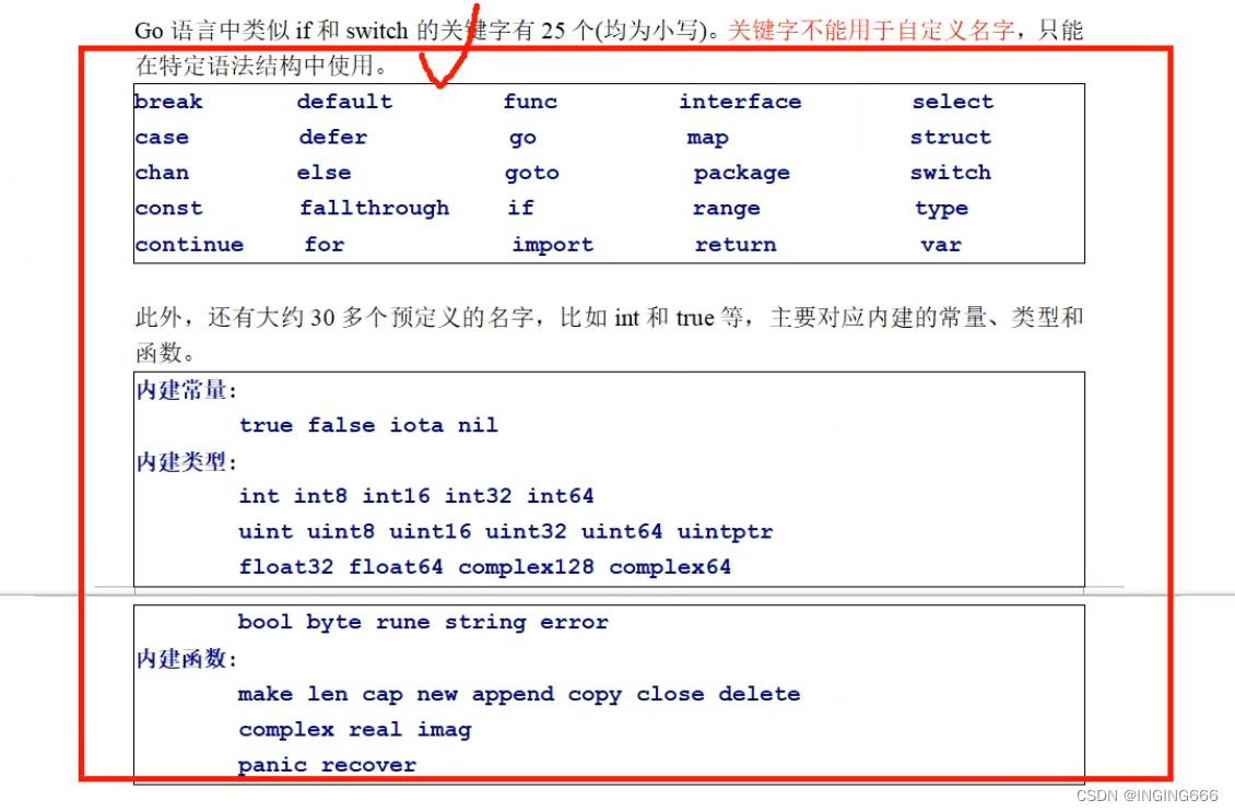 Go语言 数据类型作用和命名规范go 数据库结构题数字命名 Csdn博客
