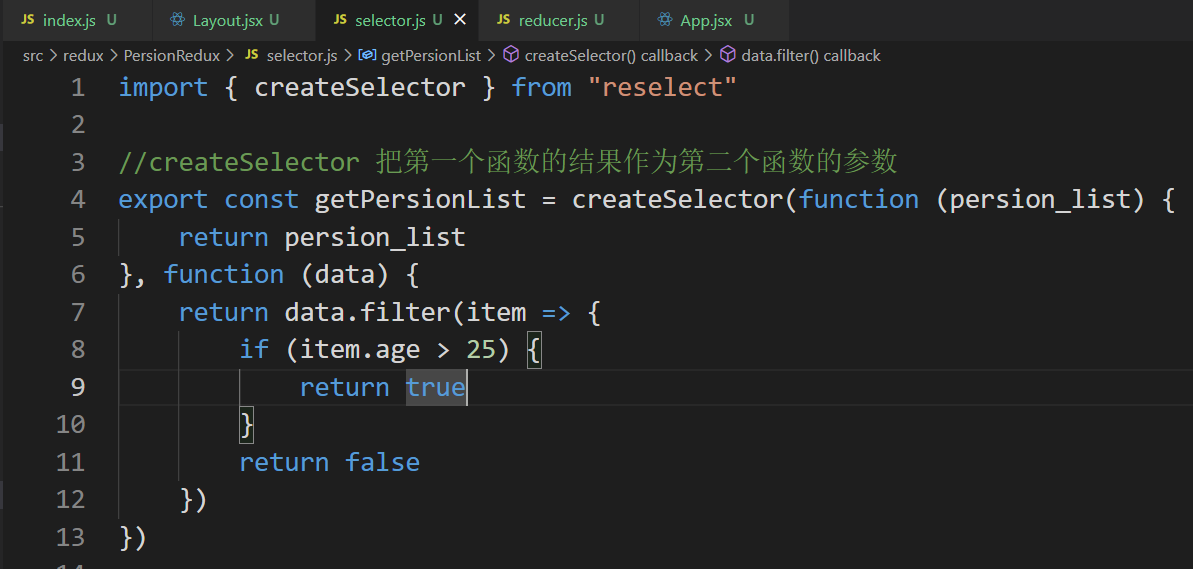 redux核心、react-redux、bindActionCreators、selector、reselect、redux-thunk_reselect redux-CSDN博客