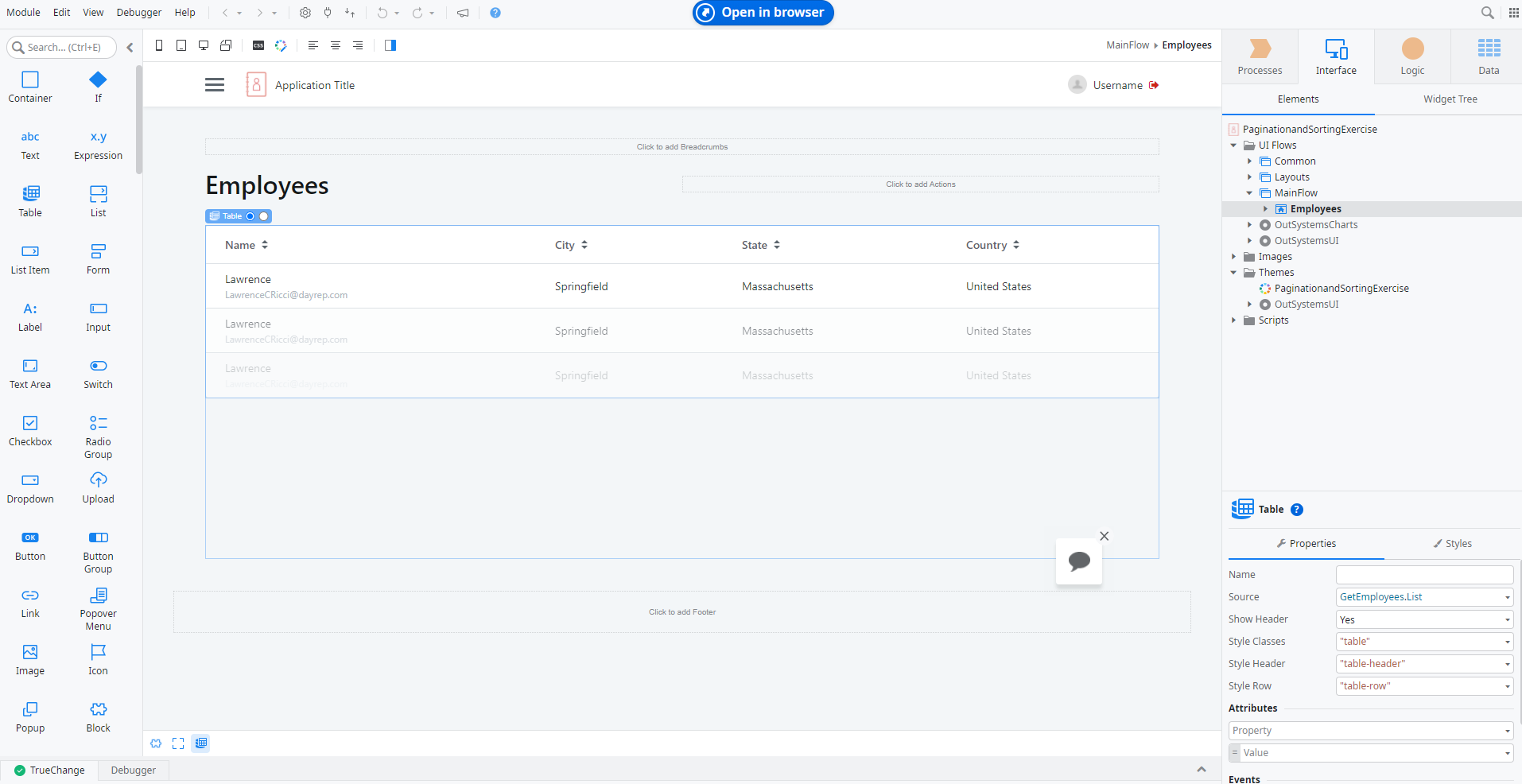 Outsystems table的分页和排序_outsystems怎么设置表格一页几行-CSDN博客