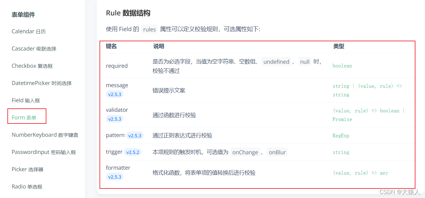 使用vant组件库,van Filed配置手机号验证规则van Field 验证手机号 Csdn博客