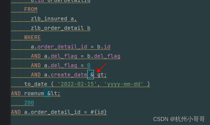 解决报错cause Orgxmlsaxsaxparseexception; Linenumber 579; Columnnumber 体引用中 实体名称必须紧跟在 ‘and‘ 后面