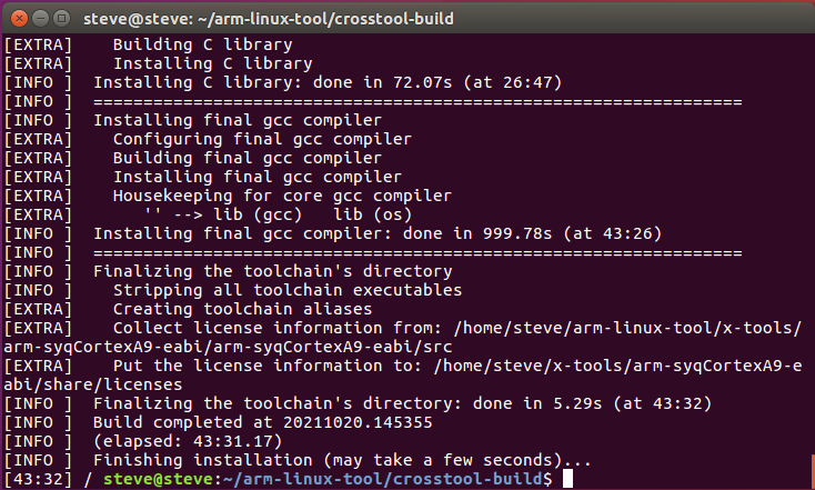 Linux-交叉编译工具链的制作(crosstool-ng-1.24),基于ubuntu16.04,虚拟机软件VM15.5pro或VirtualBox6.1.26-CSDN博客