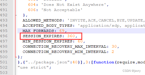 JsSIP.UA.JsSIP 总是返回错误:422 Session Interval Too Small-CSDN博客