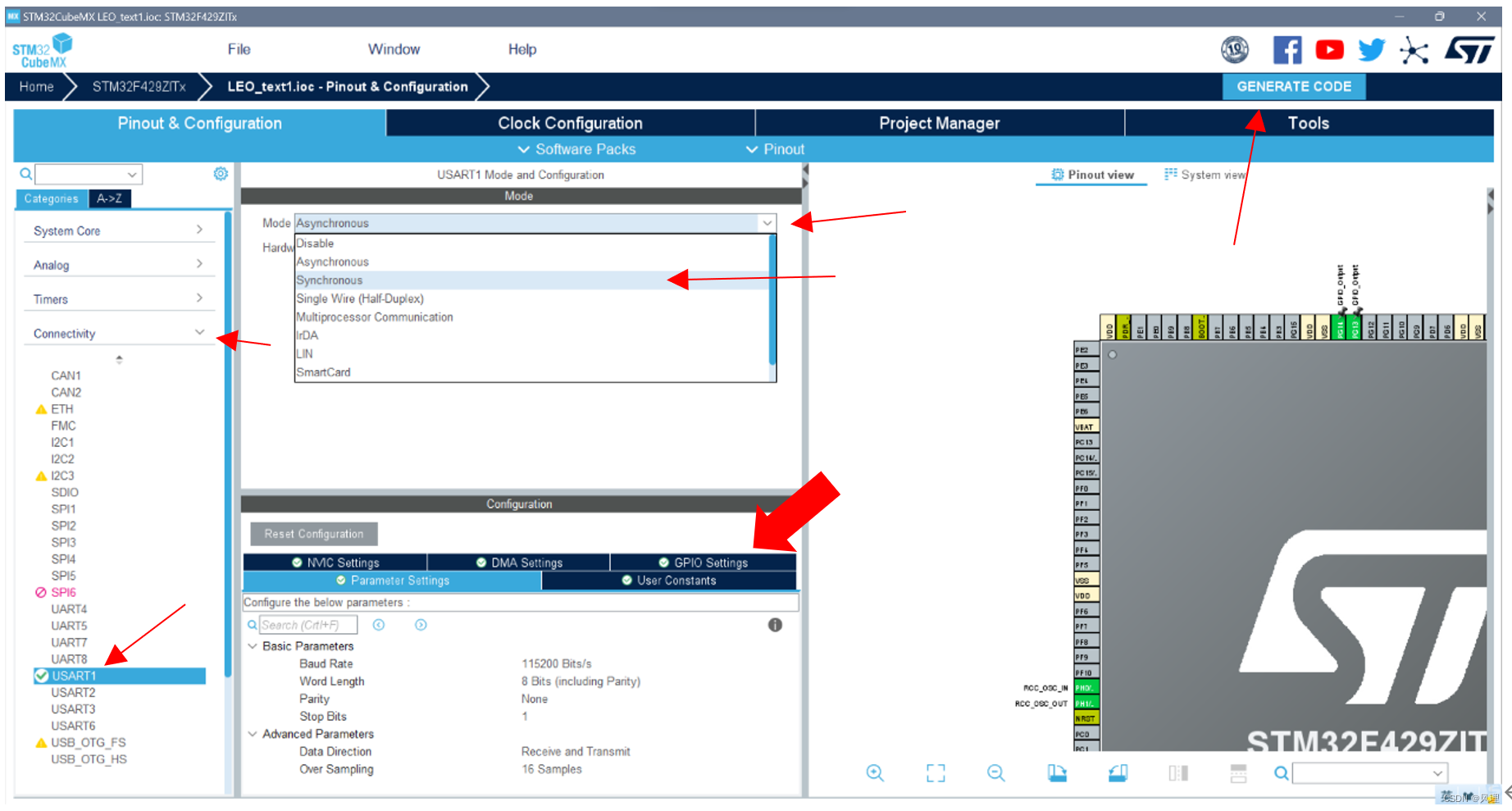 STM32F4基于CubeMX项目实战（2）--串口实验_cubemx配置f4串口-CSDN博客